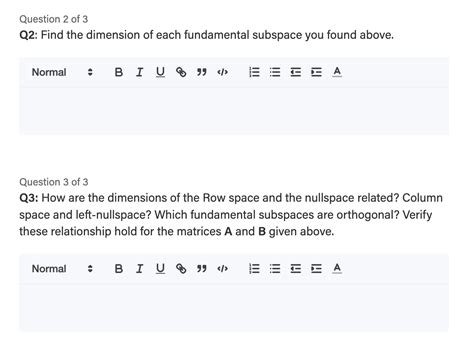 Solved Question Of Q Find A Basis For All The Four Chegg