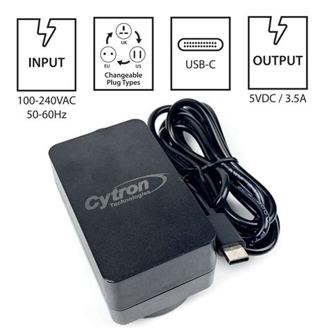 5v 35a Usb C Universal Power Adapter Uk Eu Us Plug