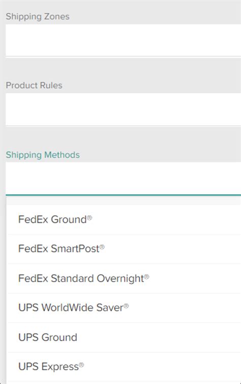 Shipping Methods And Fees Kibo Help Center