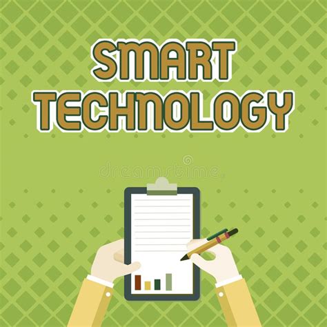 Handwriting Text Smart Technology Business Overview Gadgets Or Device