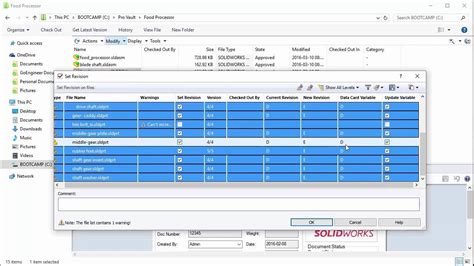 The Solidworks Pdm Update Variable Is Disabled With S