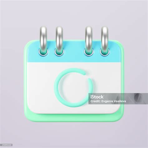 강조 표시된 동그라미 날짜와 페이지 넘기기가 있는 3d 파란색 달력 아이콘입니다 날짜를 저장합니다 날짜를 표시하는 일일 일정 플래너의 렌더링 달력 중요한 날 개념입니다 3d