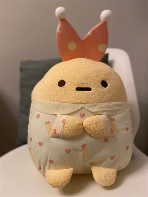 全新日版 — Sumikko すみっコぐらし おとまり会 ぬいぐるみxl 角落生物 睡衣 炸蝦 毛公仔 Xl Size 睡衣上也是炸蝦