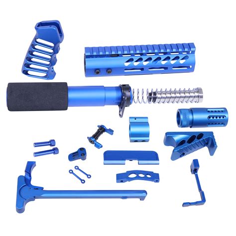 Ar 15 Ultimate Pistol Kit Anodized Blue Guntec Usa