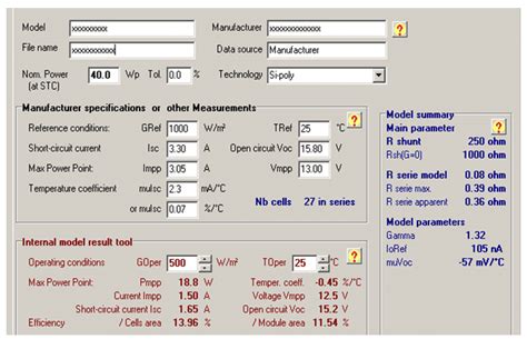 Computer Screen Shot Of Simulation Pv Module Download Scientific Diagram