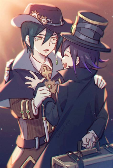 Ouma Kokichi And Saihara Shuuichi Danganronpa And More Drawn By Ewa Seraphhuiyu Danbooru