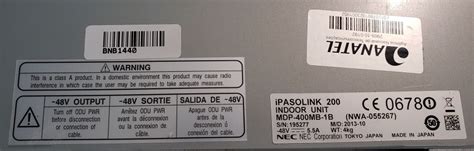 Radio Digital Idu Nec Ipasolink 200 Modelo Mdp 400mb 1b Parcelamento Sem Juros