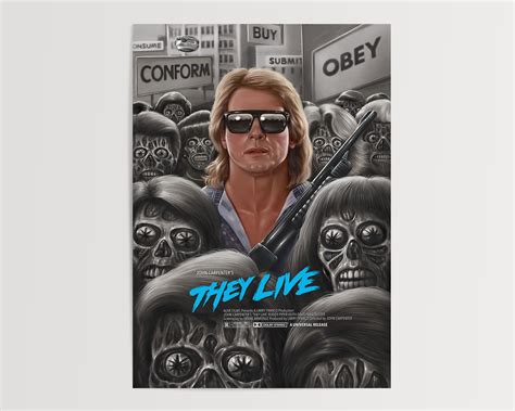 They Live 1988 John Carpenter Movie Poster Sold By Jolentrejo Sku