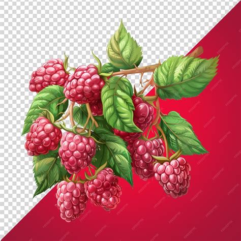Premium Psd Raspberry Branch Png