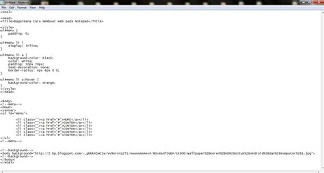 Bagaimana Cara Membuat Web Pada Notepad
