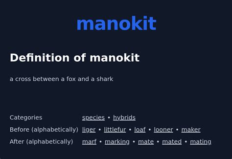 Manokit Definition The Furry Dictionary