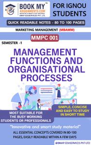 IGNOU MMPC Management Functions And Organisational Processes Quick Readable Notes