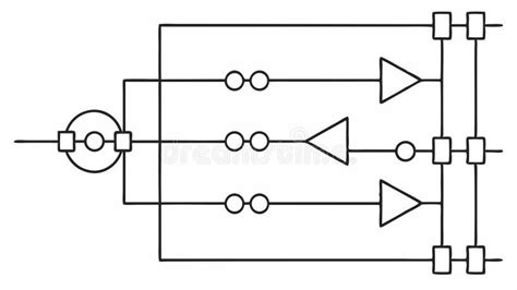 Complex Electronic Logic Gate Array Illustrating Digital Circuit