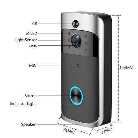 Wireless Battery Video Doorbell Home Security WiFi Smartphone Control Door Bell Camera Walmart