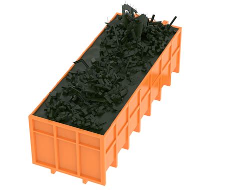 Industrial Disposal Container Isolated On Background 3d Rendering Industrial Disposal Container Isolated On Background 3d Rendering