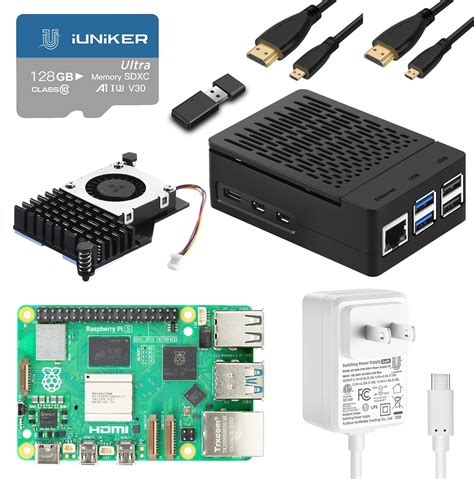 iuniker extreme starter kit for raspberry pi 5 8gb ram