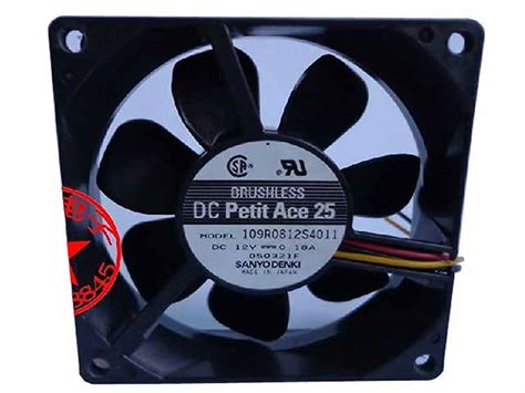Dc 12v 018a 80x80x25mm 109r0812s4011 Sanyo Denki 109r0812s4011 Server