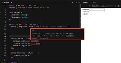 V7 Watch With A Callback Style Mode Has Incorrect Arguments Type · Issue 4442 · React Hook Form
