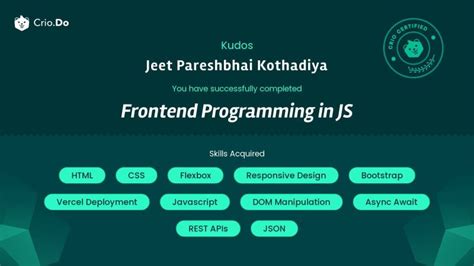 Jeet Kothadiya On Linkedin Learnbydoing Learnbydoing Criodo Softwaredevelopment Upskill