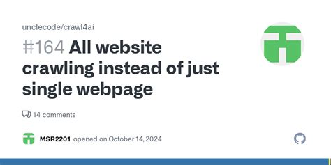 All Website Crawling Instead Of Just Single Webpage Issue Unclecode Crawl Ai Github