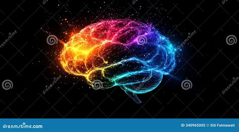 A Colorful Abstract Brain Illustration Depicting Neural Pathways And