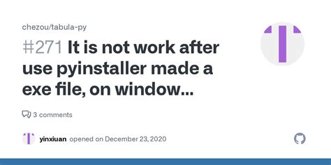 It Is Not Work After Use Pyinstaller Made A Exe File On Window