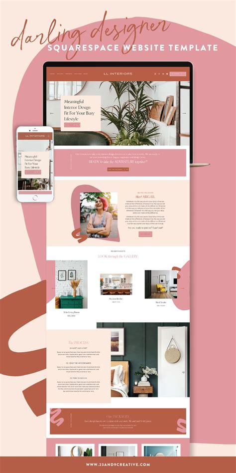 fun easy to use scrolling squarespace page 23and9 creative shopify