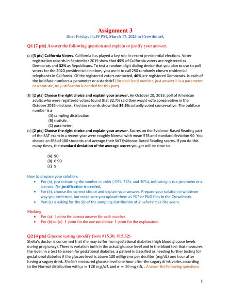 Assignment 3 Question Assignment 3 Due Friday 1159 Pm March 17