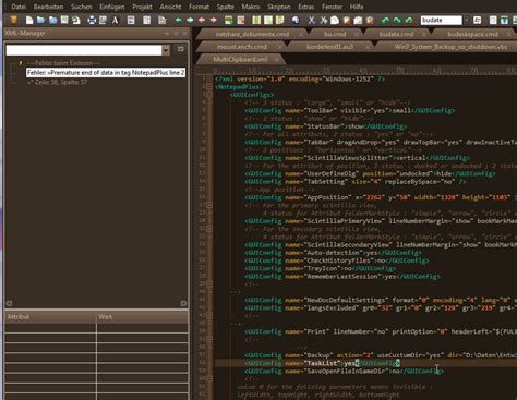 Got Premature End Of Data In Tag In Xml Manager Ultraedit Ultracompare Uestudio Forums