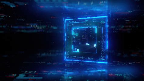 강력한 차세대 Cpu로 빛나는 중앙 코어와 데이터 전송 기능을 제공합니다 양자 기술 및 Ai 처리의 미래 기술 진보와 혁신의 세계에서 미래 중앙 처리 장치 Cgi 3d