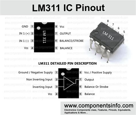 Lm311 Pinout Applications Equivalent Description Features Artofit