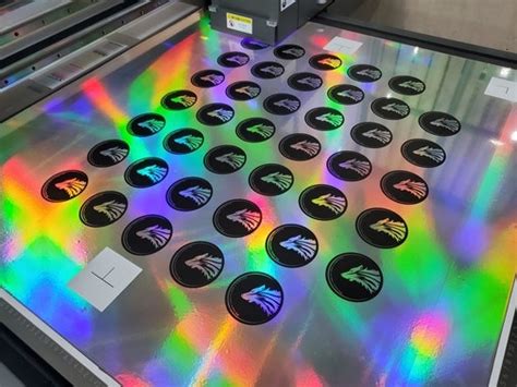 홀로그램스티커 Uv인쇄 후 원형스티커 제작 홀로그램인쇄 원형라벨 유브이인쇄 소량제작 네이버 블로그