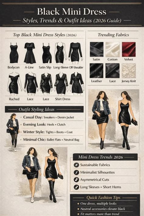 Black Mini Dress 2026 Trends Styles And Outfit Ideas