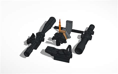 3d Design Gun Parts Tinkercad