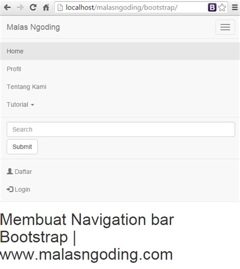 bootstrap part 12 membuat navigation bar bootstrap malas ngoding