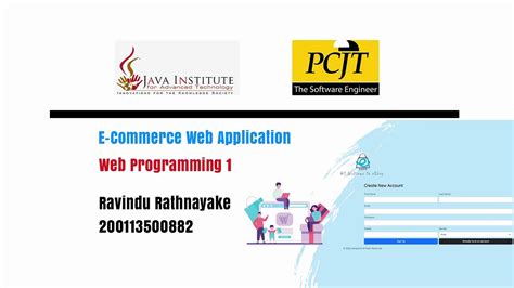 Web Project Task 02 1st Year Semester 01 Java Institute Ravindu Rathnayake Youtube