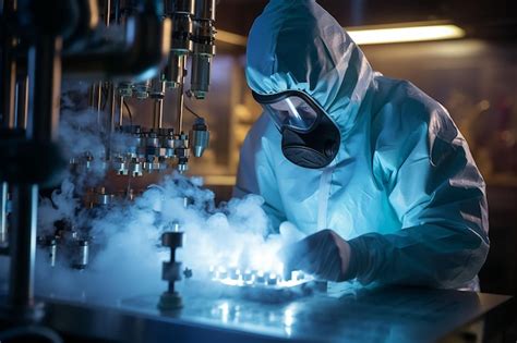 Premium Photo A Scientist Testing Superconducting Materials In Low