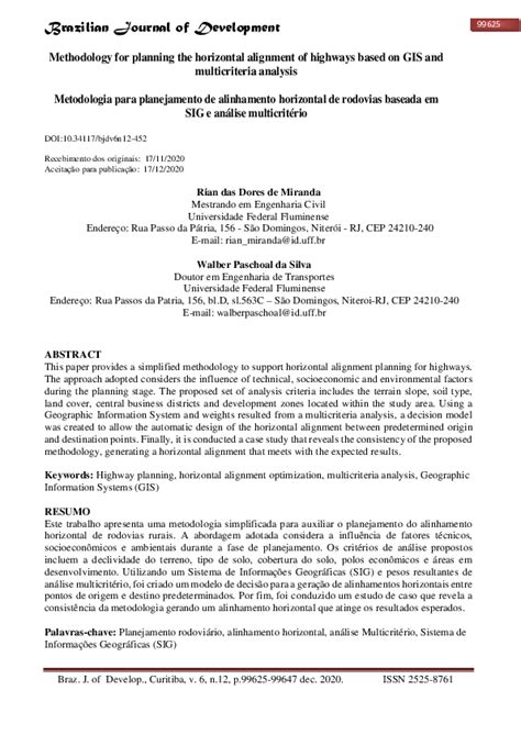 pdf methodology for planning the horizontal alignment of highways