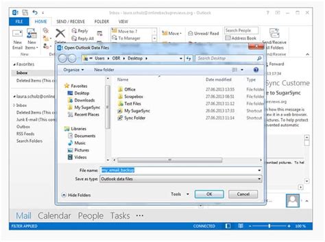 How To Backup Your Outlook 2013 Emails