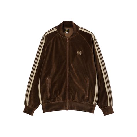니들스 Rc 트랙 자켓 벨루어 브라운 Needles Kream