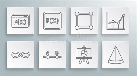 Set Line Function Mathematical Symbol Xyz Coordinate System Graph Schedule Chart Diagram