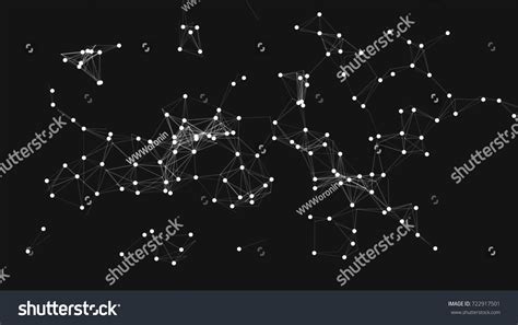 Vector Illustration Abstract Plexus Structure Forming Stock Vector