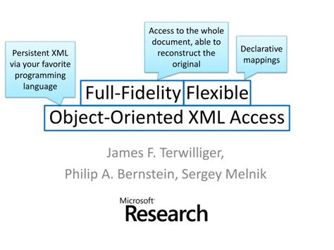 Ppt Full Fidelity Flexible Object Oriented Xml Access Powerpoint Presentation Id1757905