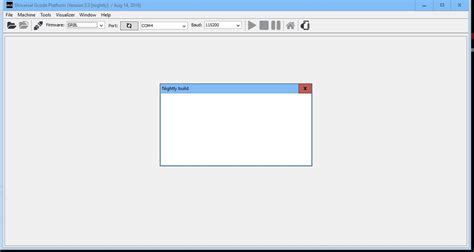 ugs platform loads with nightly build screen and locks up i didn t download the nightly build
