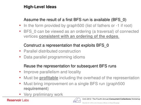 Ppt Bfs Preconditioning For High Locality Data Parallel Bfs