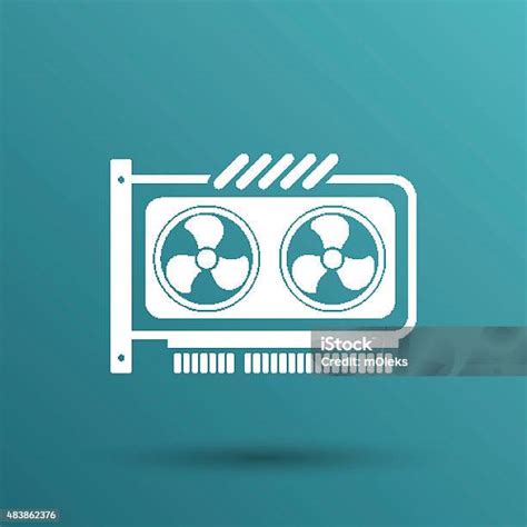 Komponen Ikon Kartu Grafis Gpu Atau Komputer Ilustrasi Stok Unduh Gambar Sekarang Chip