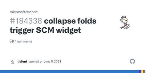 Collapse Folds Trigger Scm Widget · Issue 184338 · Microsoftvscode · Github