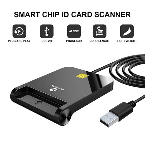 Zoweetek 12026 8 Usb Type C Smart Chip Card Reader Iso 7816 Emv Reader Id Ic Card Atm Credit