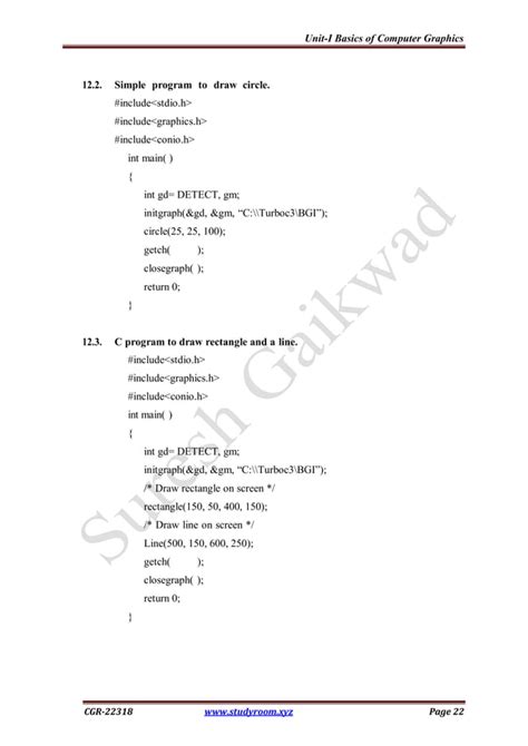 Cgr Unit 1 Basics Of Computer Graphicspdf Computing Technology And Computing