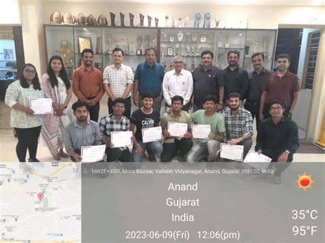 Profjagdish M Rathod Phdsmieee On Linkedin Intership Bvm